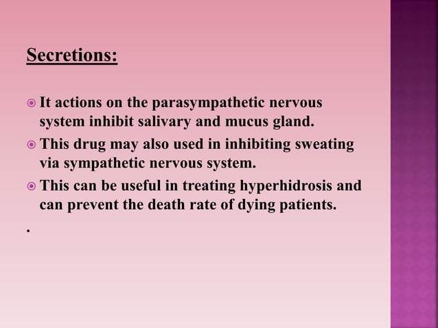 Importance of atropine | PDF