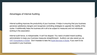 Importance of audit system for businesses | PPTX