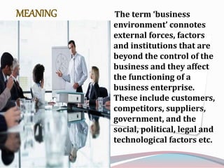Meaning Importance of Business Environment | PPSX