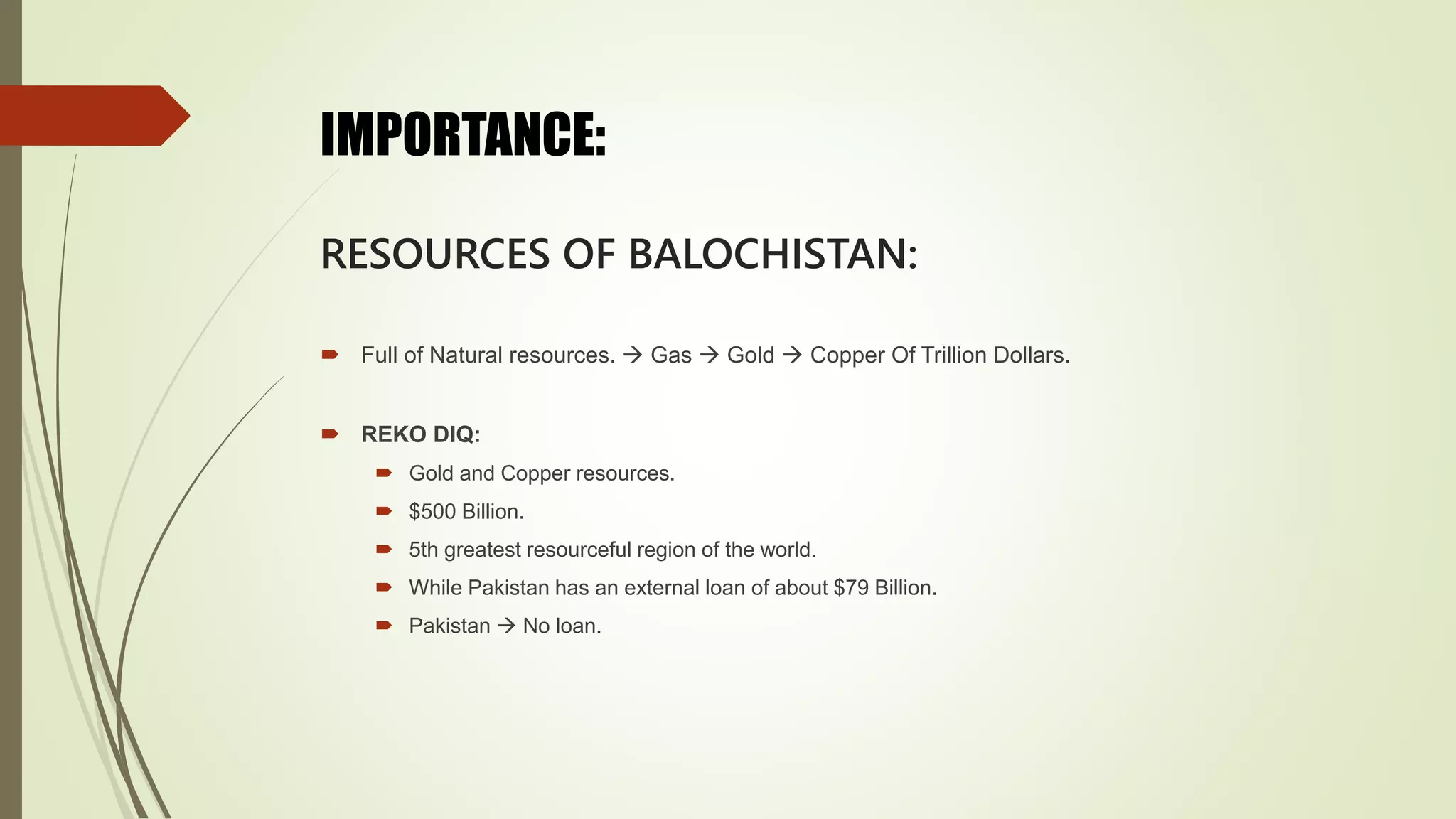 Importance of Balochistan for Pakistan | PPT