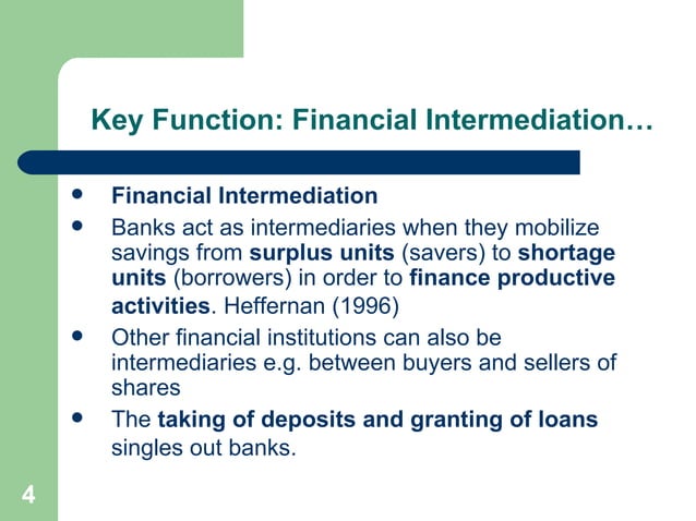 Importance Of Banks In An Economy | PPT