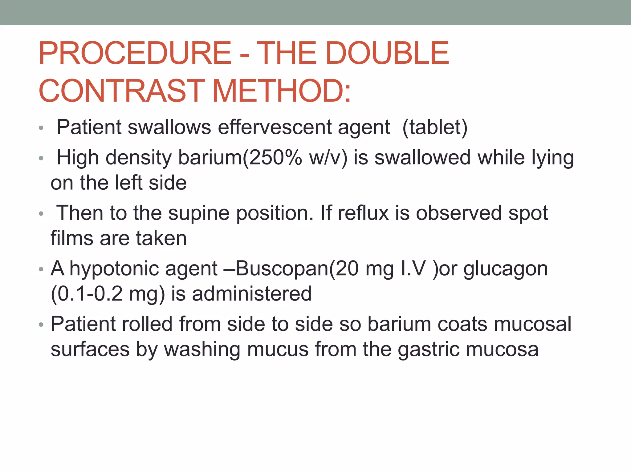barium studies in gi pathologies | PPTX