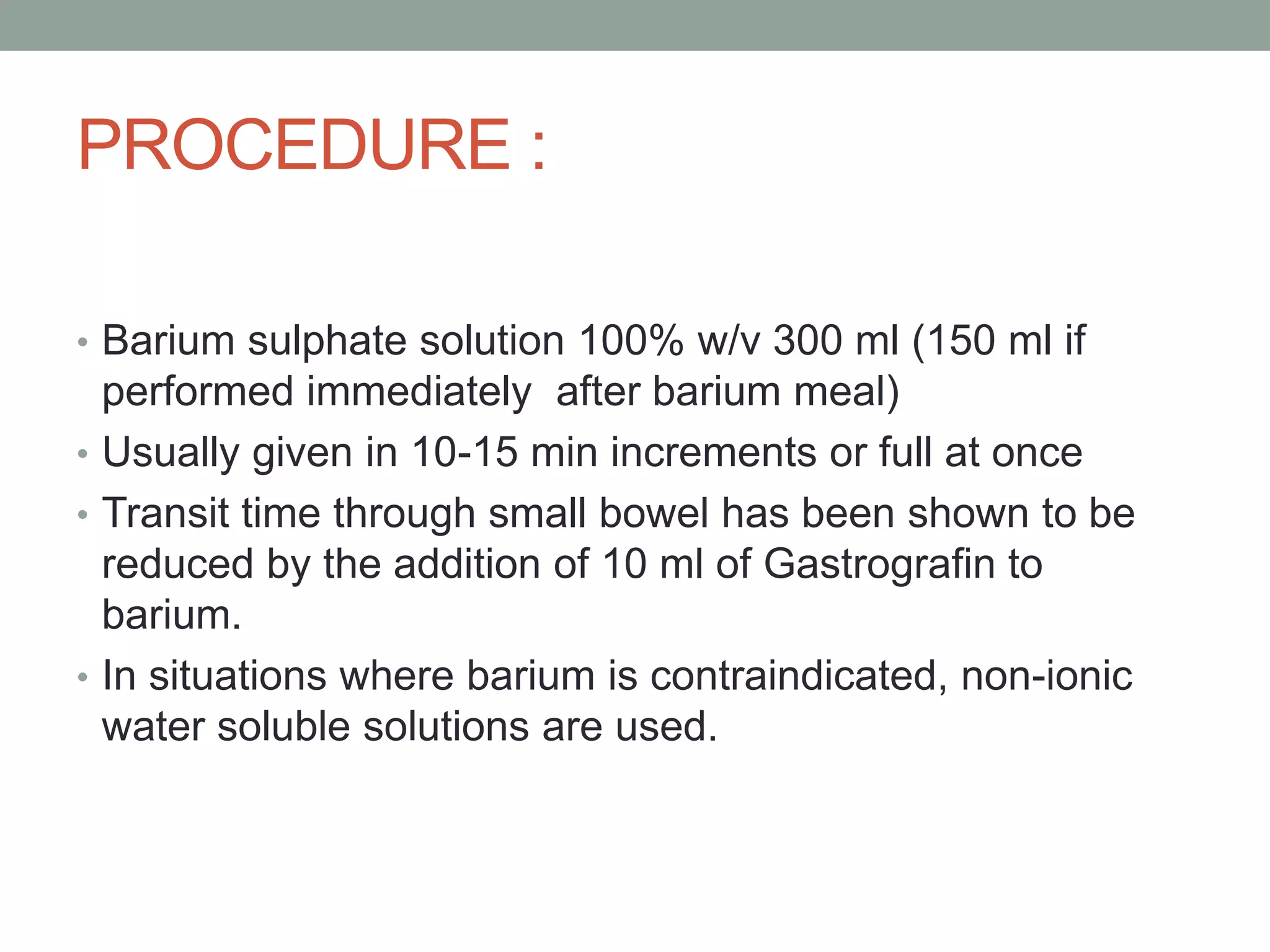 barium studies in gi pathologies | PPTX