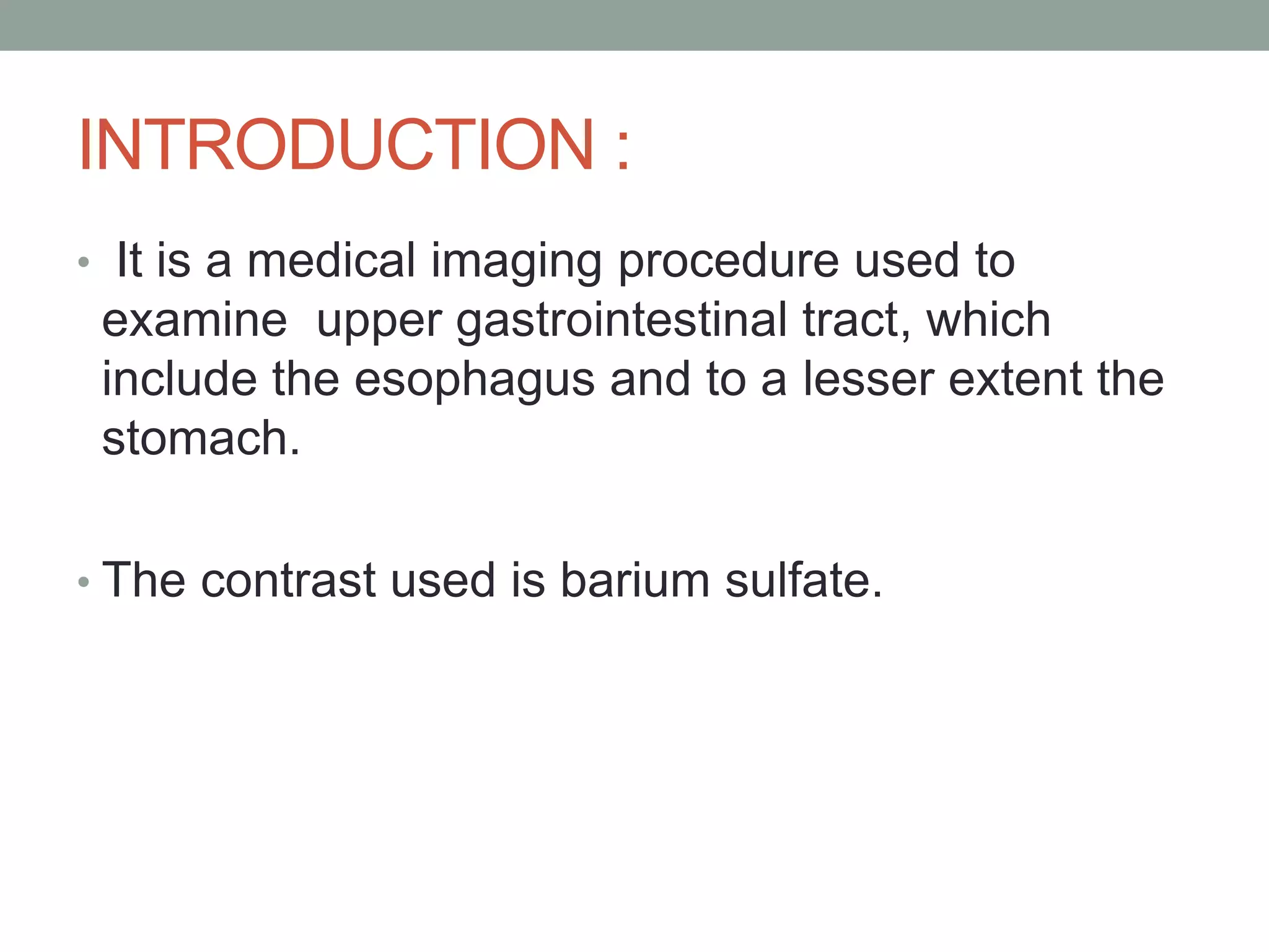 barium studies in gi pathologies | PPTX