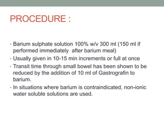 barium studies in gi pathologies | PPTX