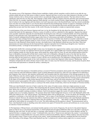 Importance Of Being Earnest | ODT