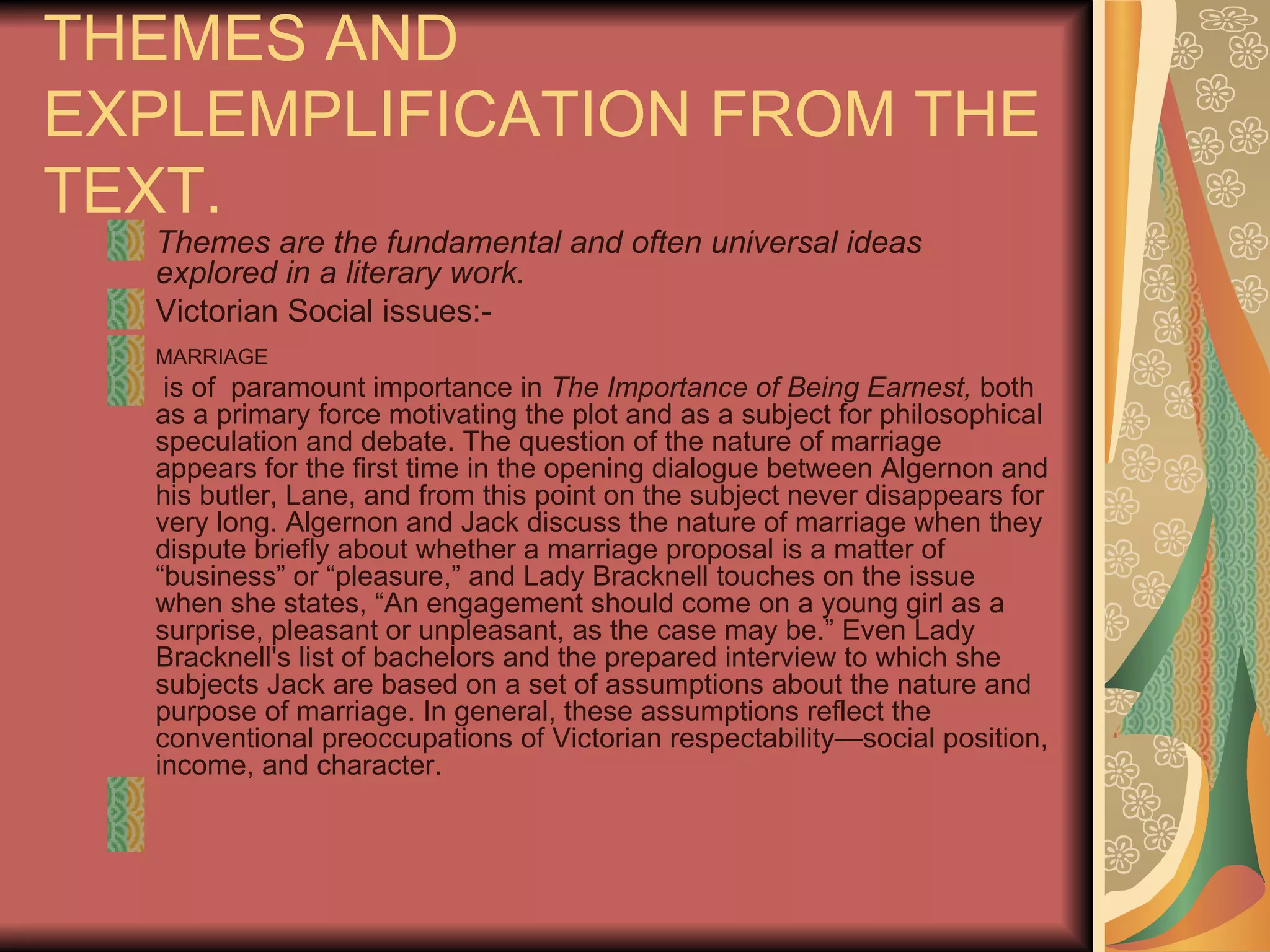 Importance of being earnest | PPT