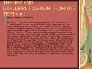 Importance of being earnest | PPT