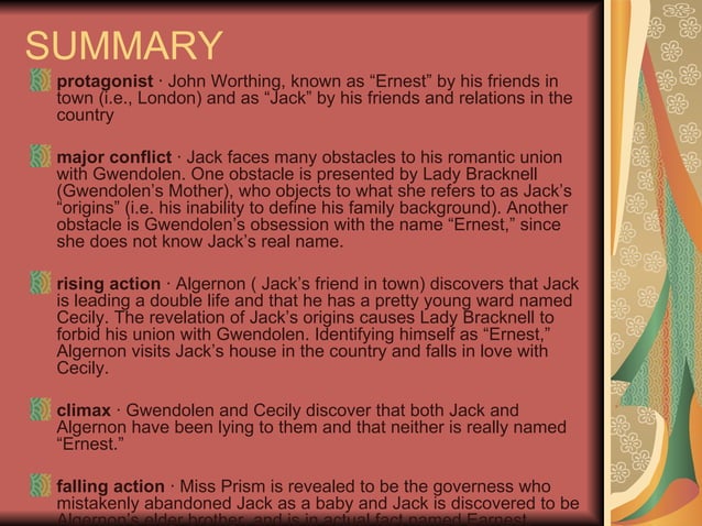 Importance of being earnest | PPT | Comedy | Genres