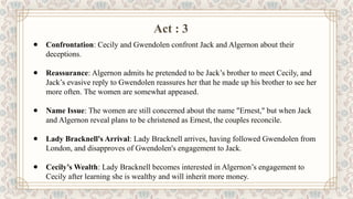 Importance of Being Earnest by Oscar Wilde | PPTX