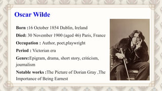 Importance of Being Earnest by Oscar Wilde | PPTX