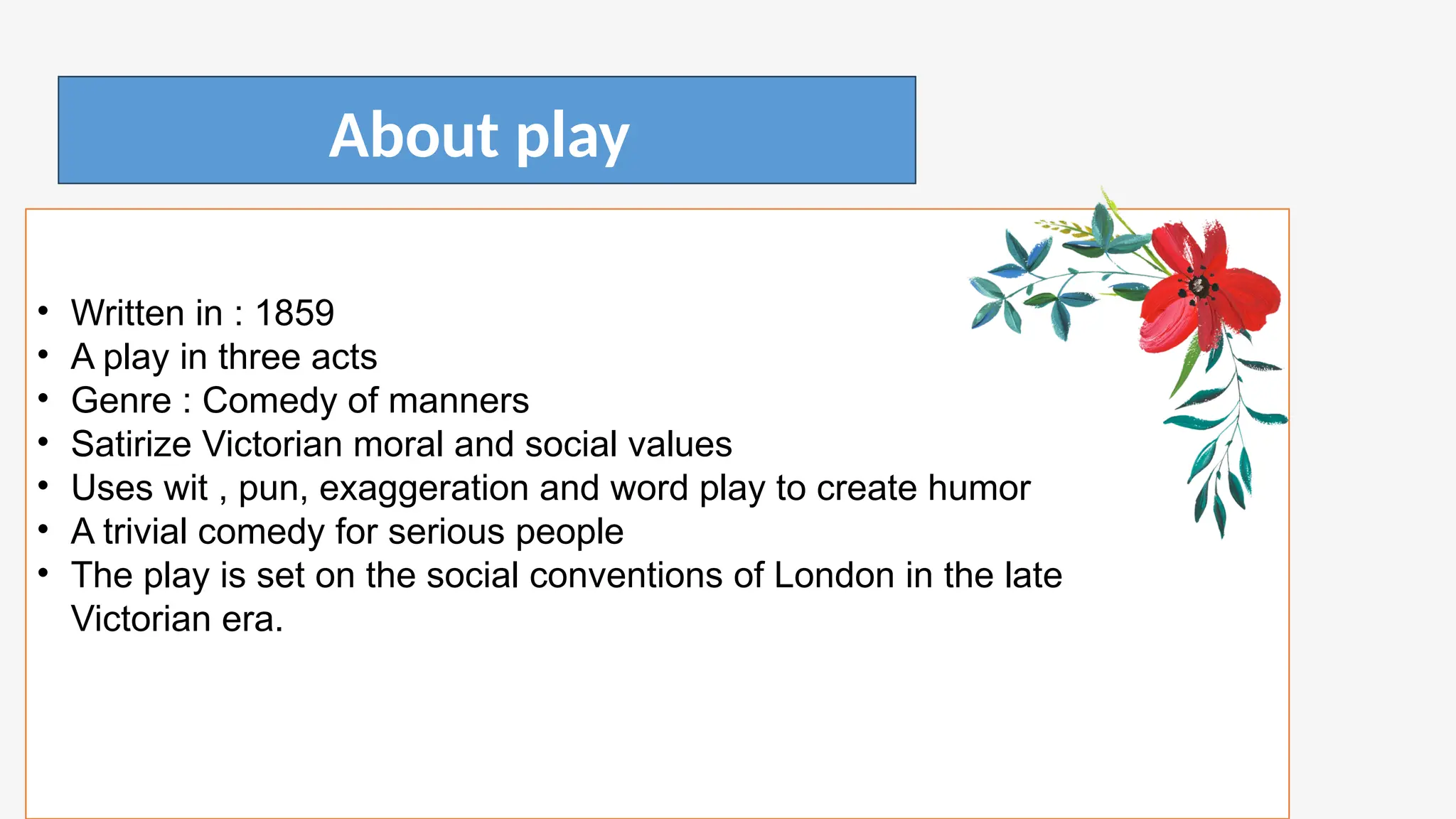 importance of being earnest by amber (111).pptx