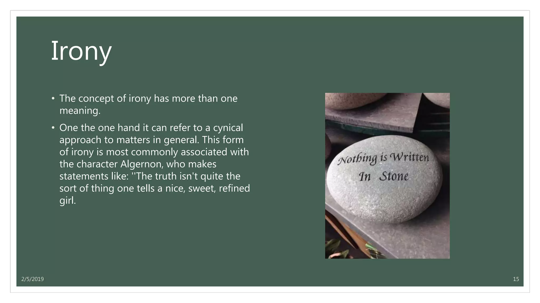 Importance of being earnst as a comedy of manner | PPTX