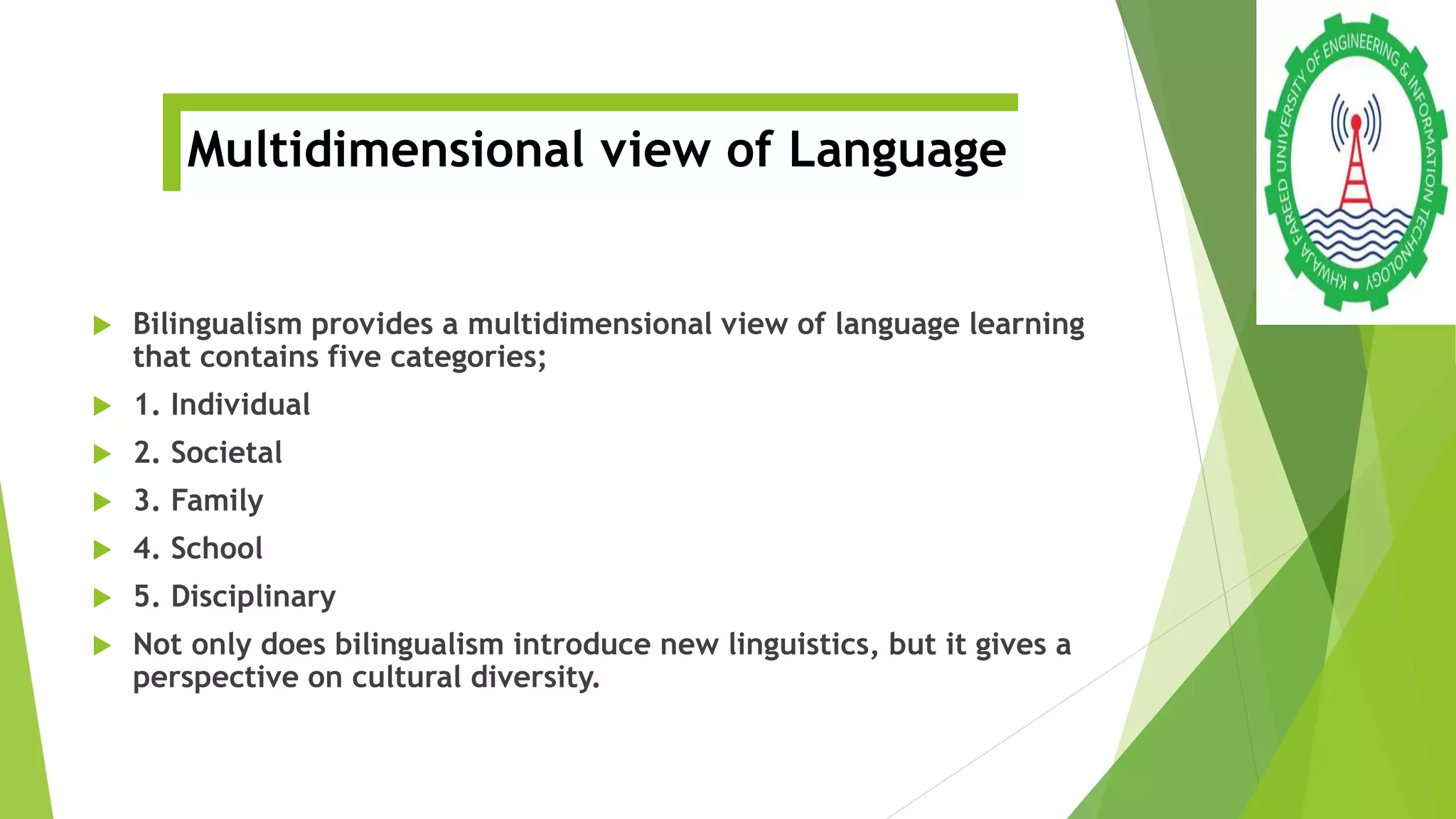 Importance of bilingualism | PPTX