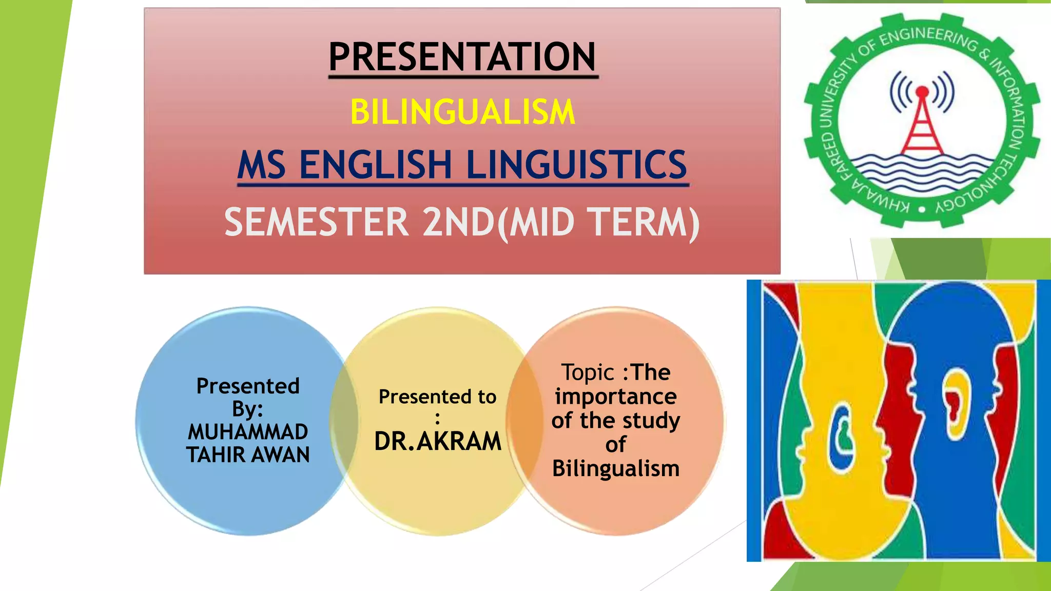 Importance of bilingualism | PPTX