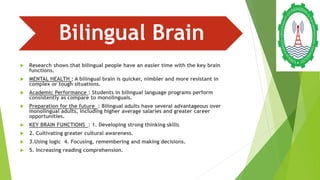 Importance of bilingualism | PPTX