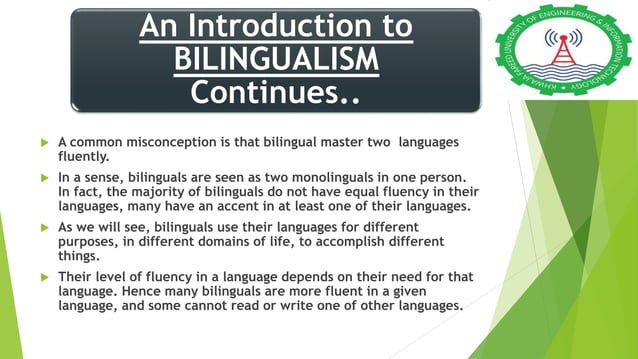 Importance of bilingualism | PPTX