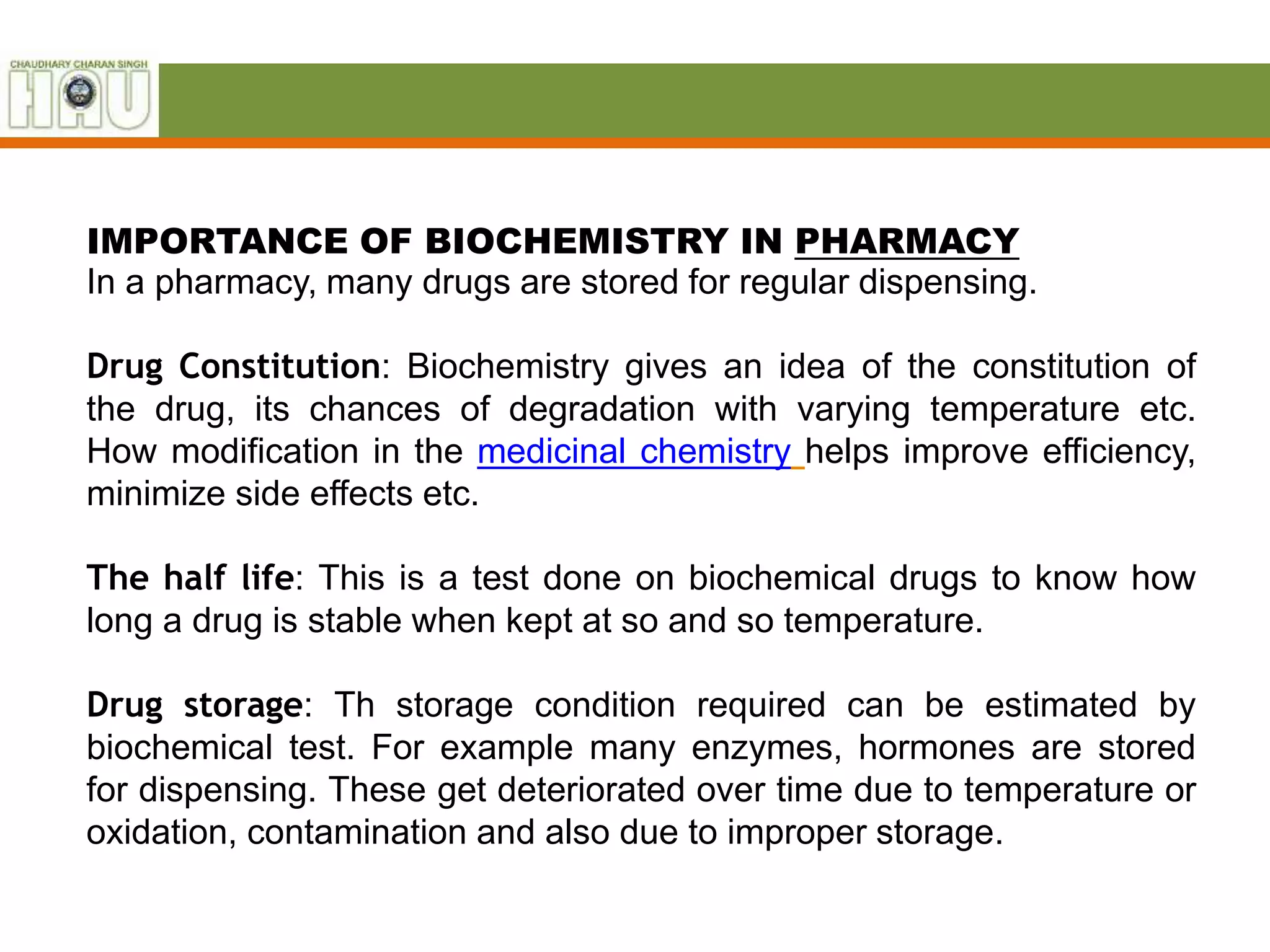 Importance of biochemistry.ppt