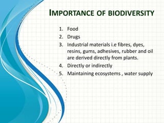 Biodiversity Importance