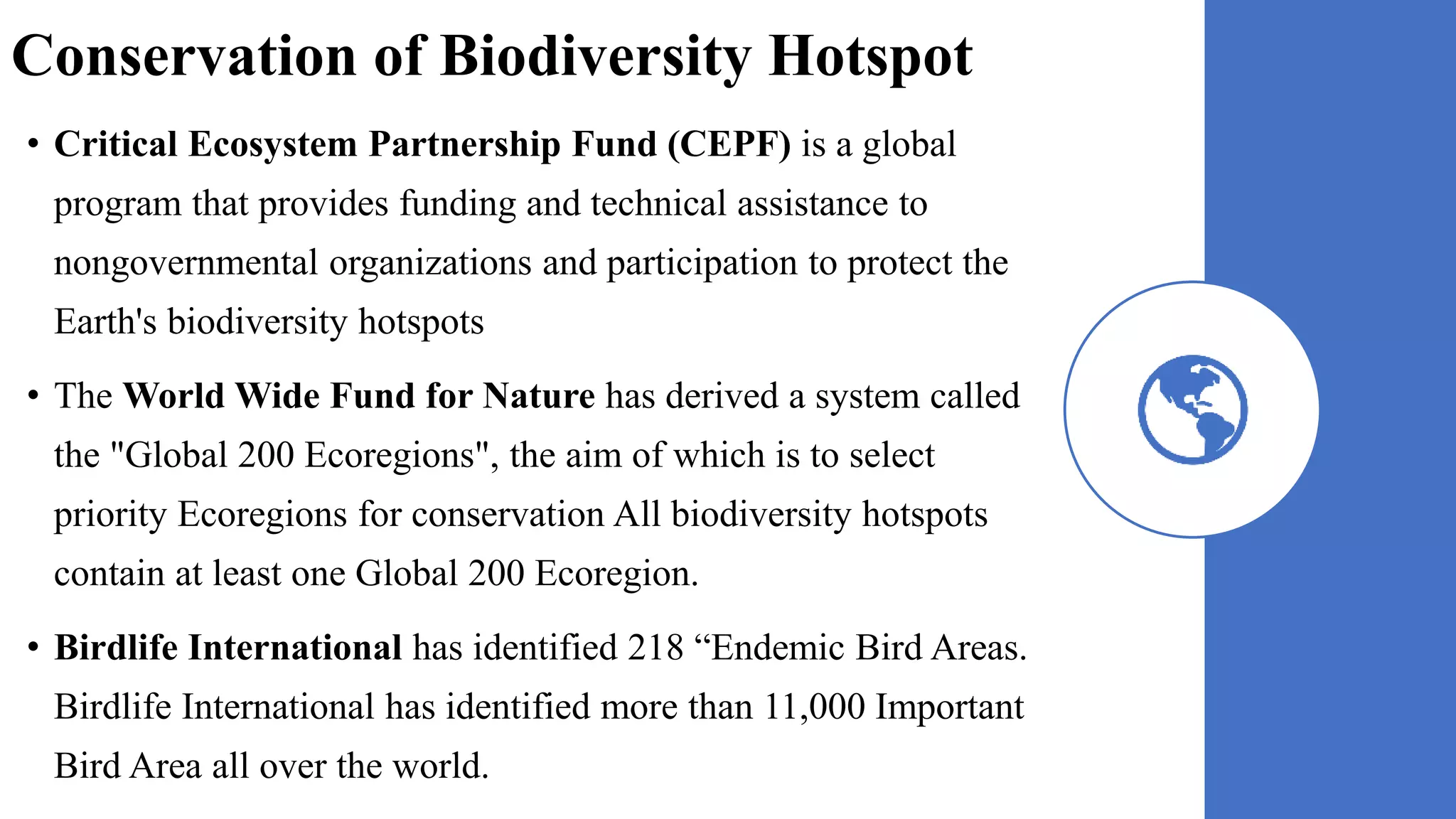 Importance of biodiversity hotspot | PPTX