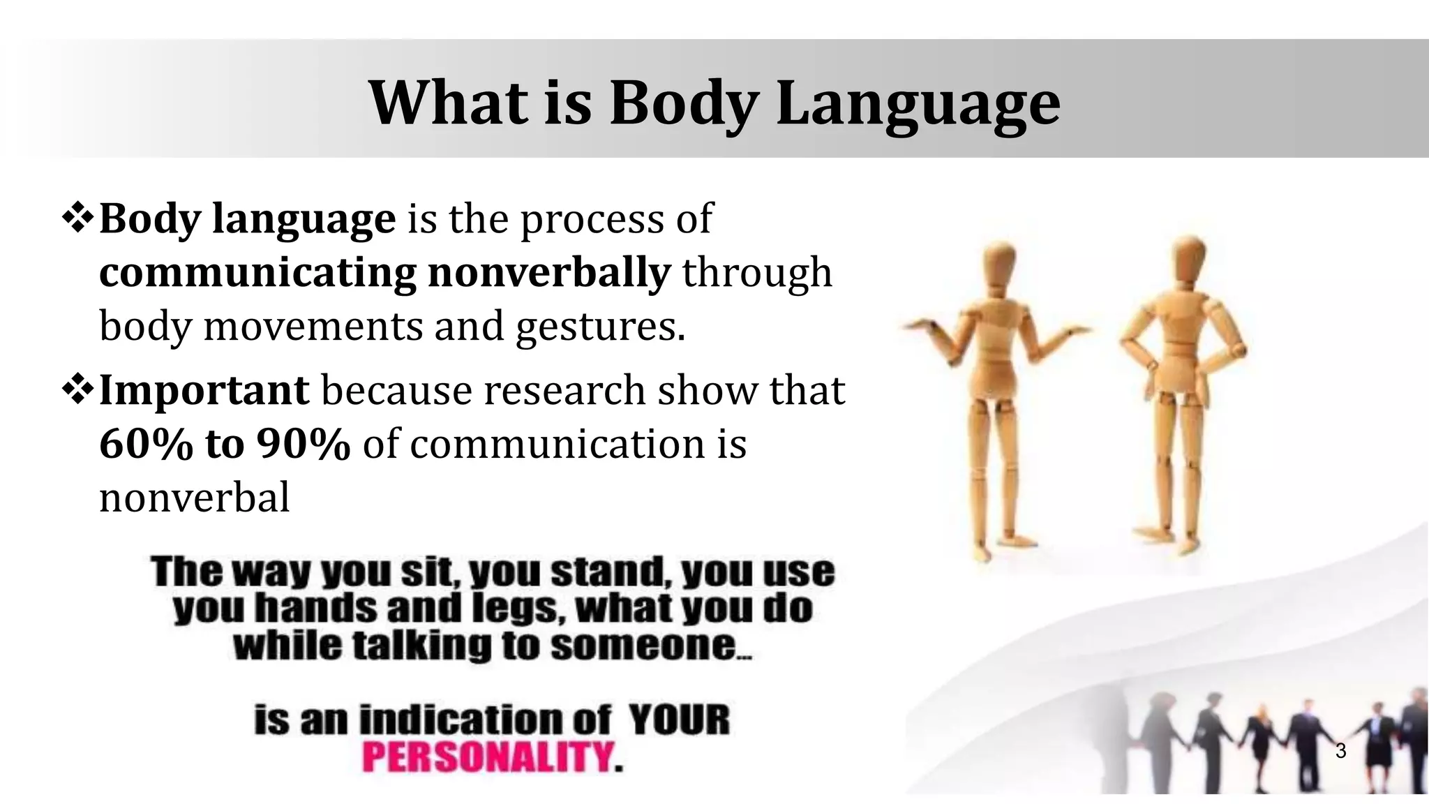 Importance of body language at workplace | PPTX