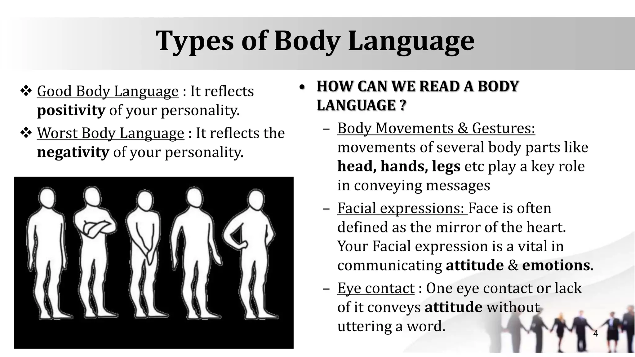 Importance of body language at workplace | PPTX