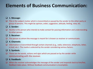 Importance of business communication for developing buyer | PPTX