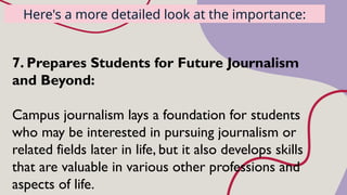 IMPORTANCE OF CAMPUS JOURNALISM-Q1.pptx elementary lesson | PPTX