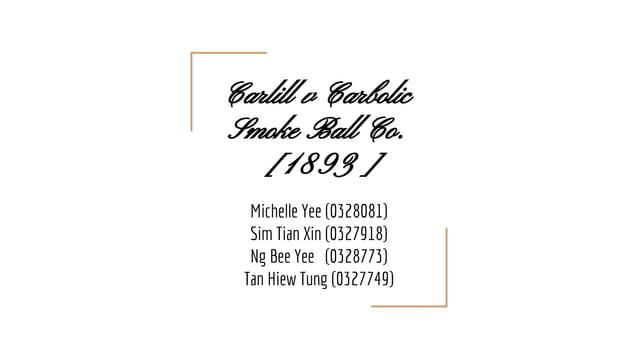 Importance of carlill v carbolic smoke ball | PDF