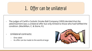 Importance of carlill v carbolic smoke ball | PDF