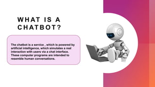 Importance of chatbots for msme | PPTX
