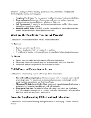 Importance of Child Centred Education.pdf