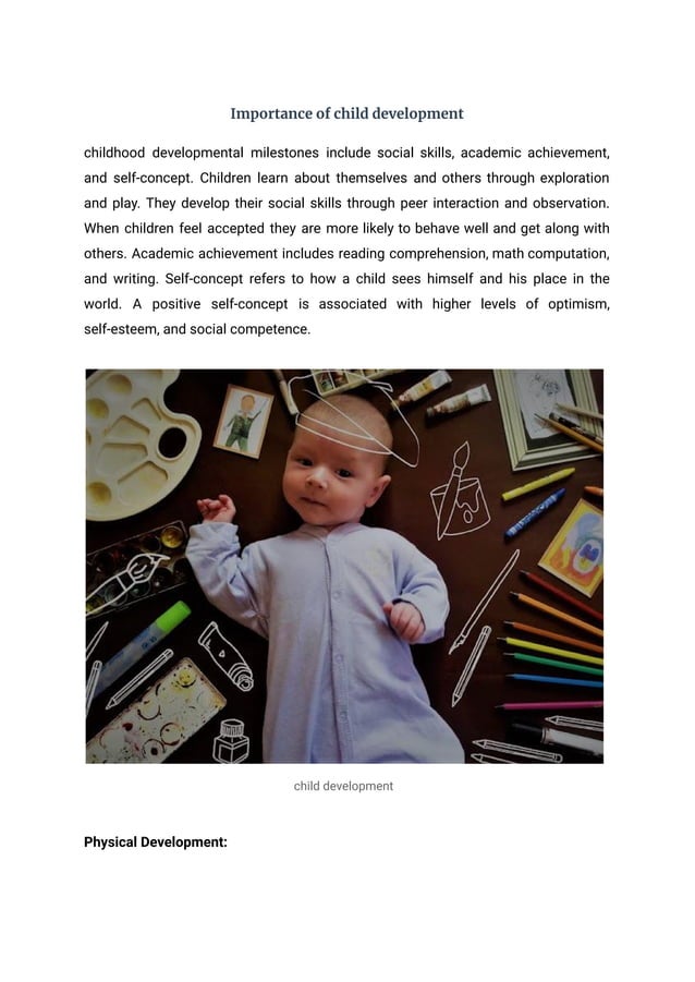 Importance of child development.pdf | Children\'s Health | Healthy Living