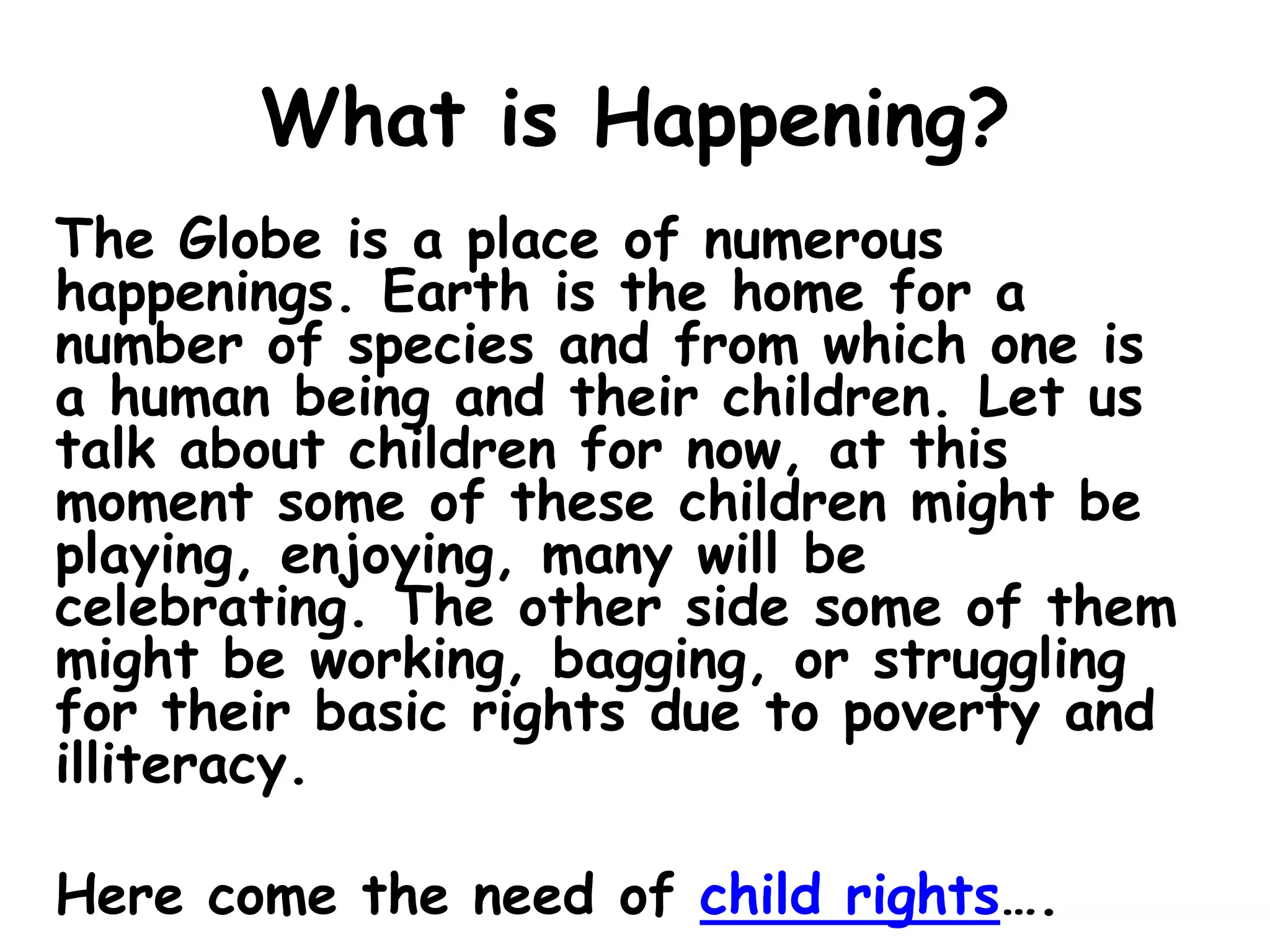 Importance of Child Rights | PPTX