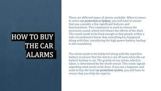 Importance of choosing the best car alarm | PPT