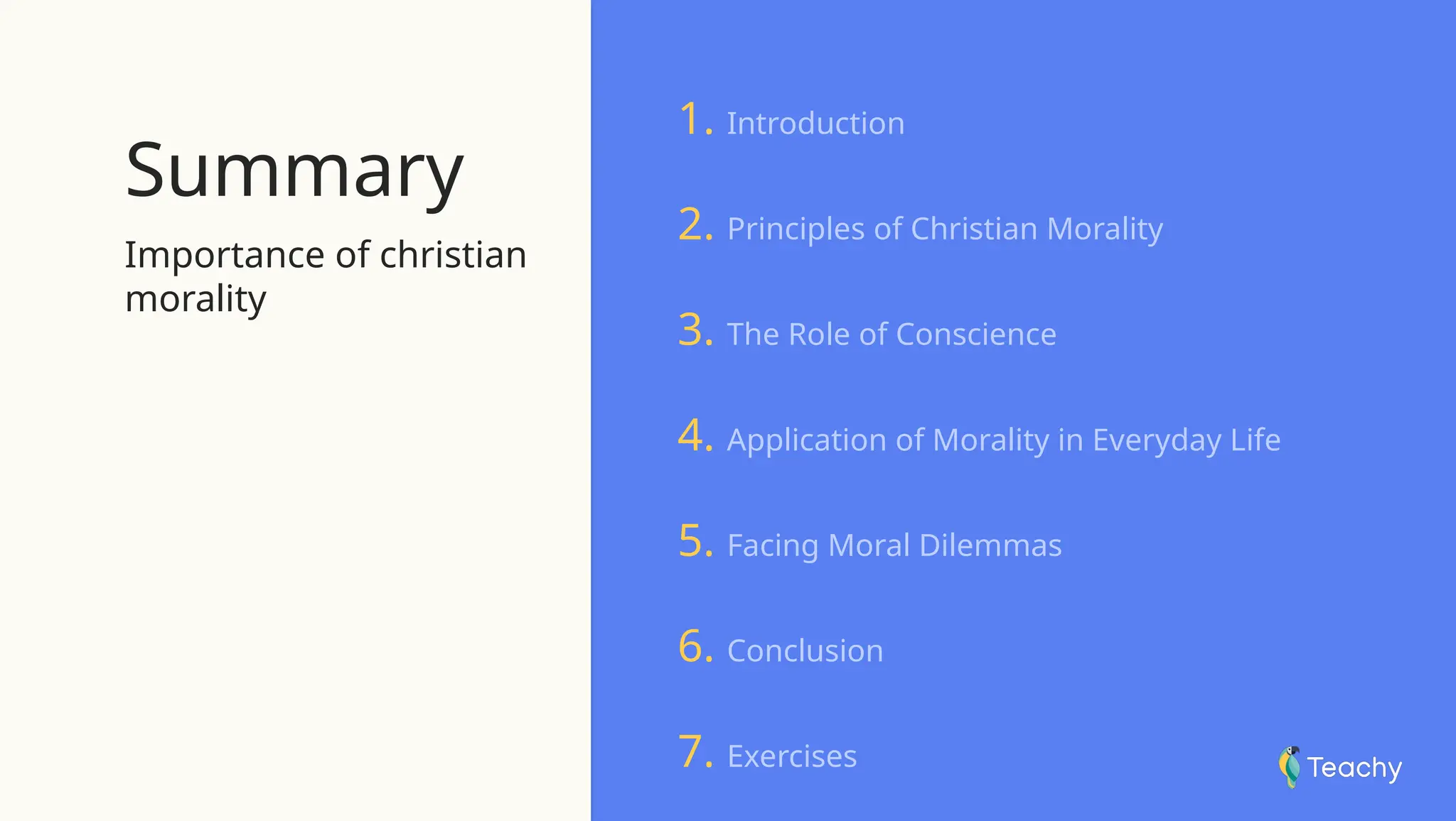 Importance of Christian Morality PowerPoint presentation | PPTX