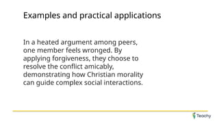 Importance of Christian Morality PowerPoint presentation | PPTX