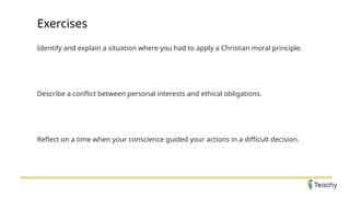Importance of Christian Morality PowerPoint presentation | PPTX