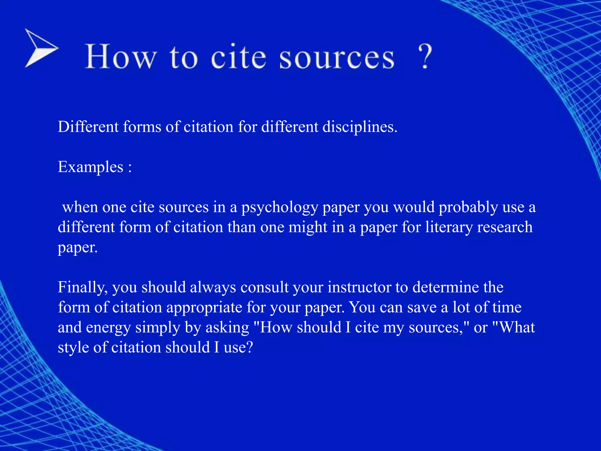 The importance of citation | PPTX