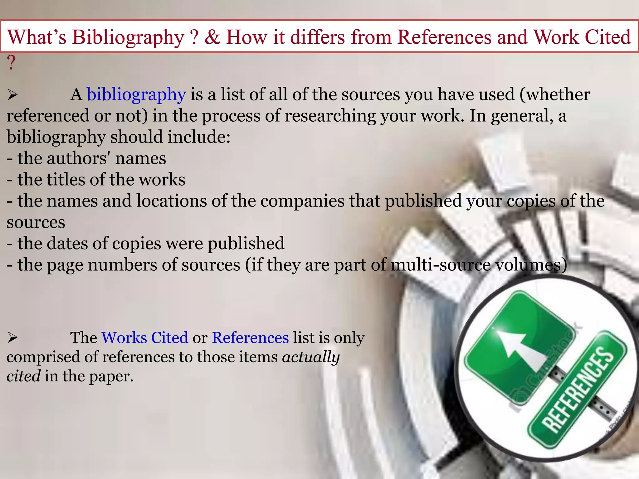 The importance of citation | PPTX