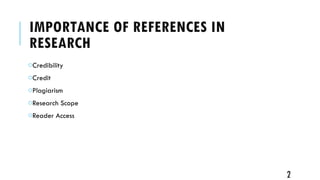 Importance of Citations in academic research | PPT