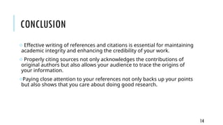 Importance of Citations in academic research | PPT