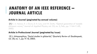 Importance of Citations in academic research | PPT