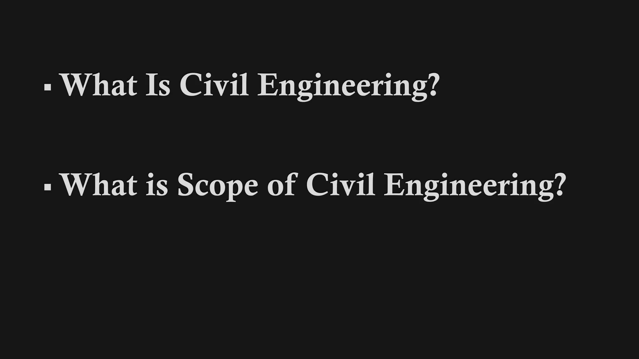 Importance of Civil Engineering | PDF