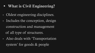 Importance of Civil Engineering | PDF