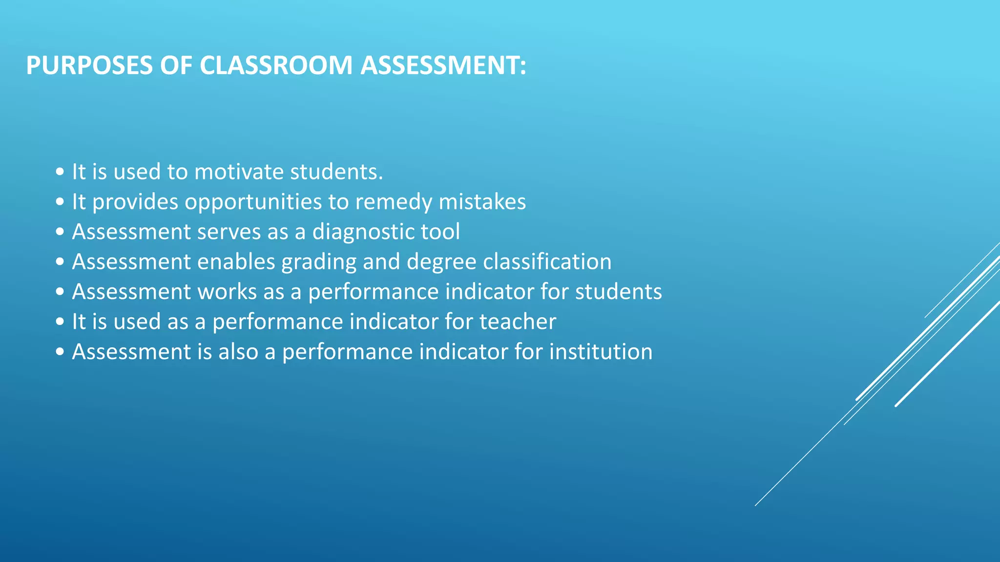 Importance of Classroom assessment and evaluation system in education ...