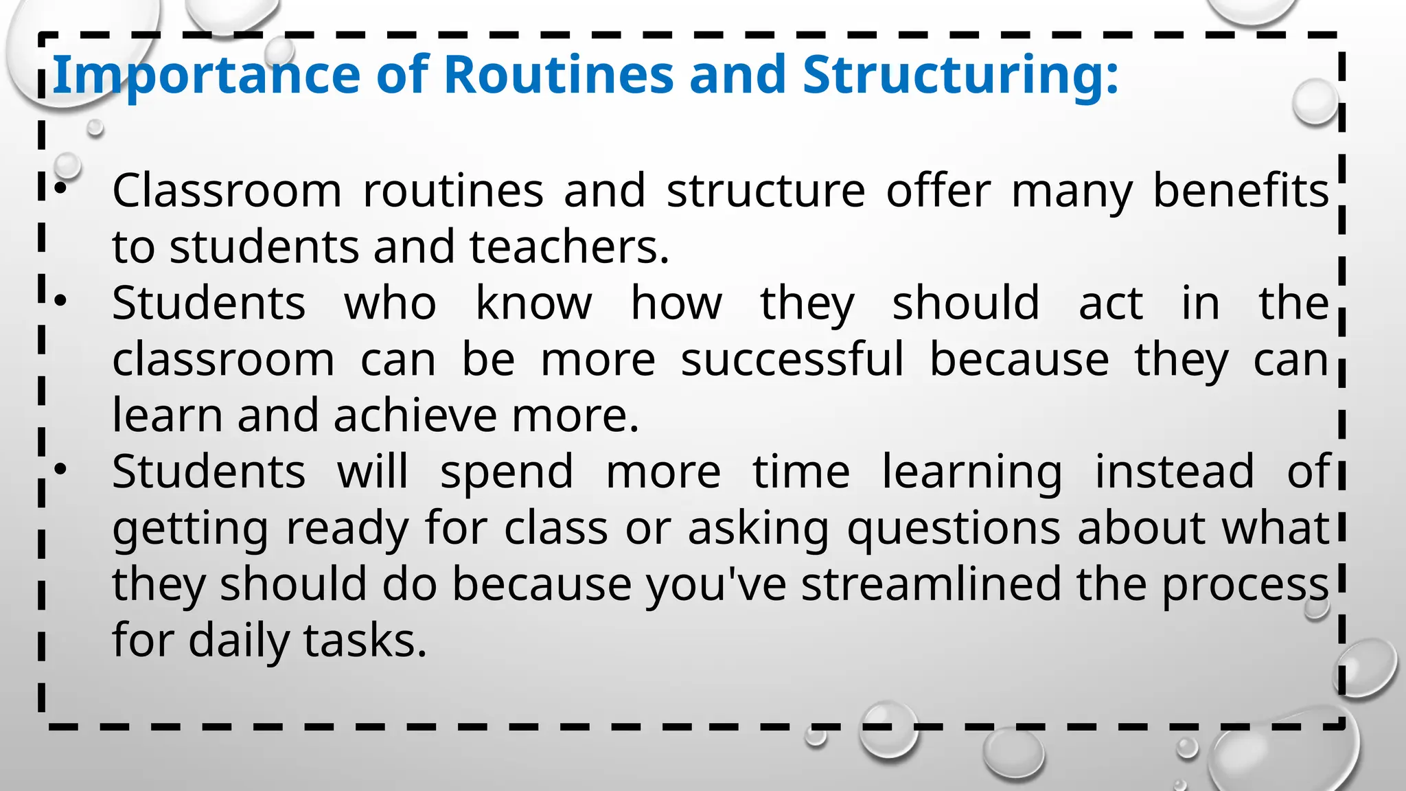 Importance of Classroom routine and Structuring.pptx