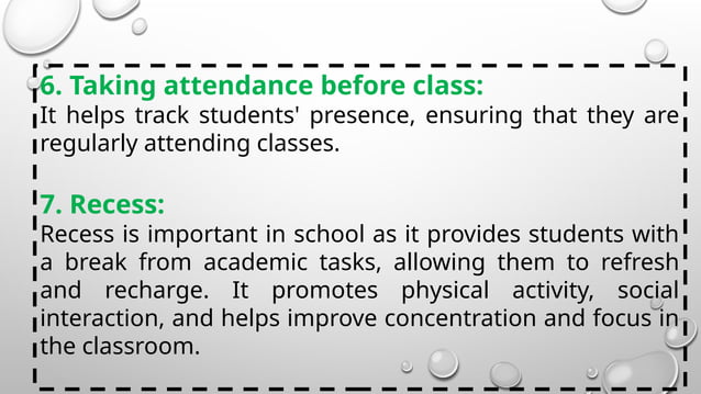 Importance of Classroom routine and Structuring.pptx | Homework and Study | Education