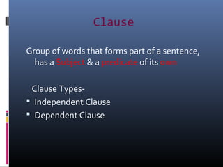 Importance of clause | PPT