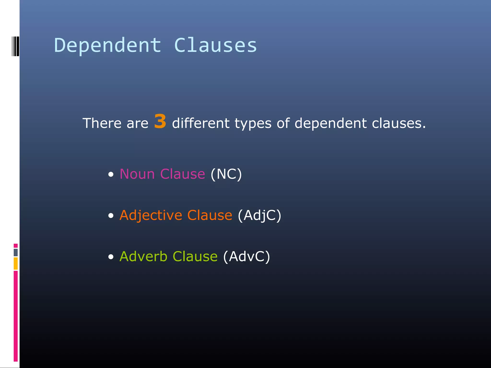 Importance of clause | PPT